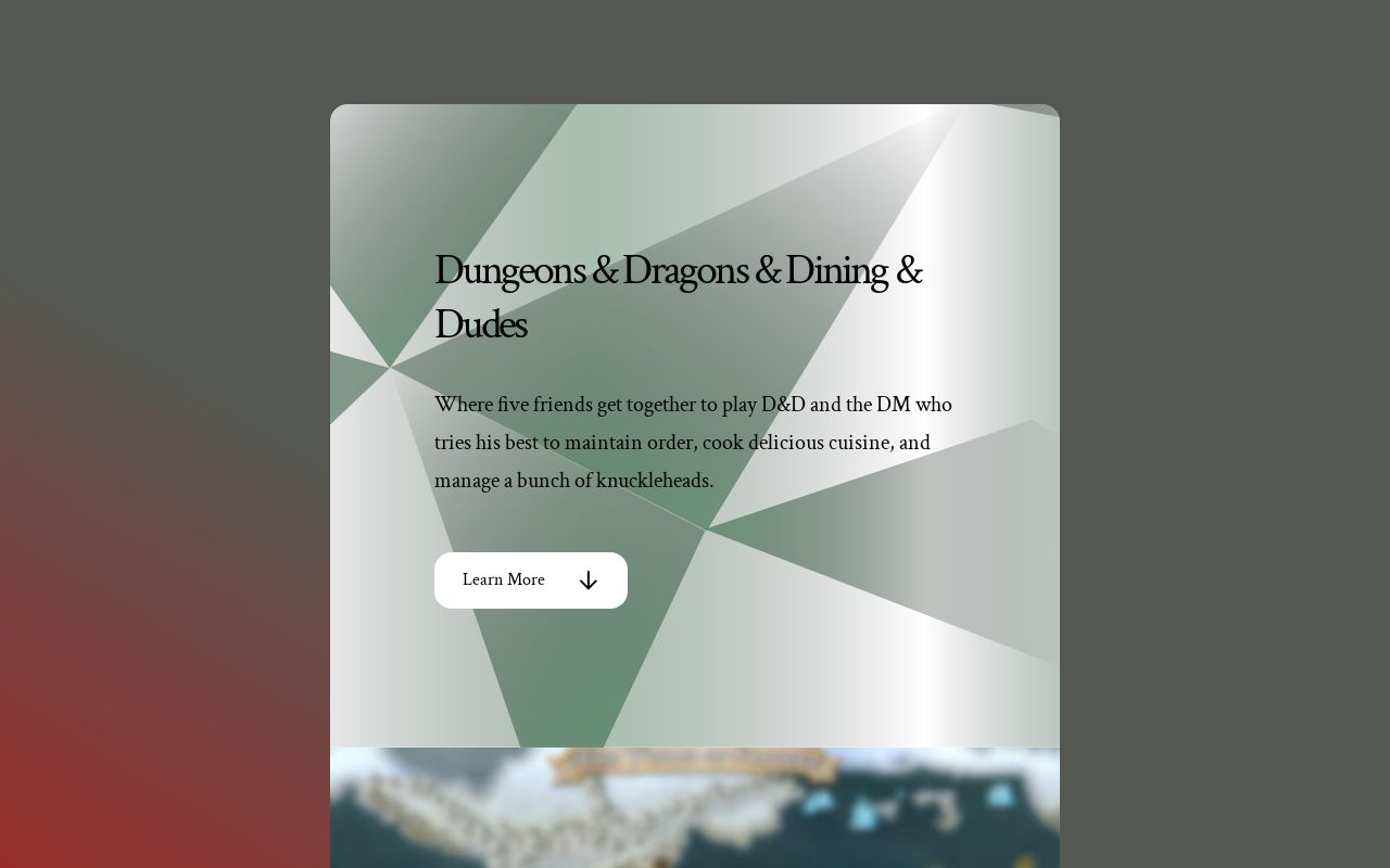 Dungeons & Dragons & Dining & Dudes